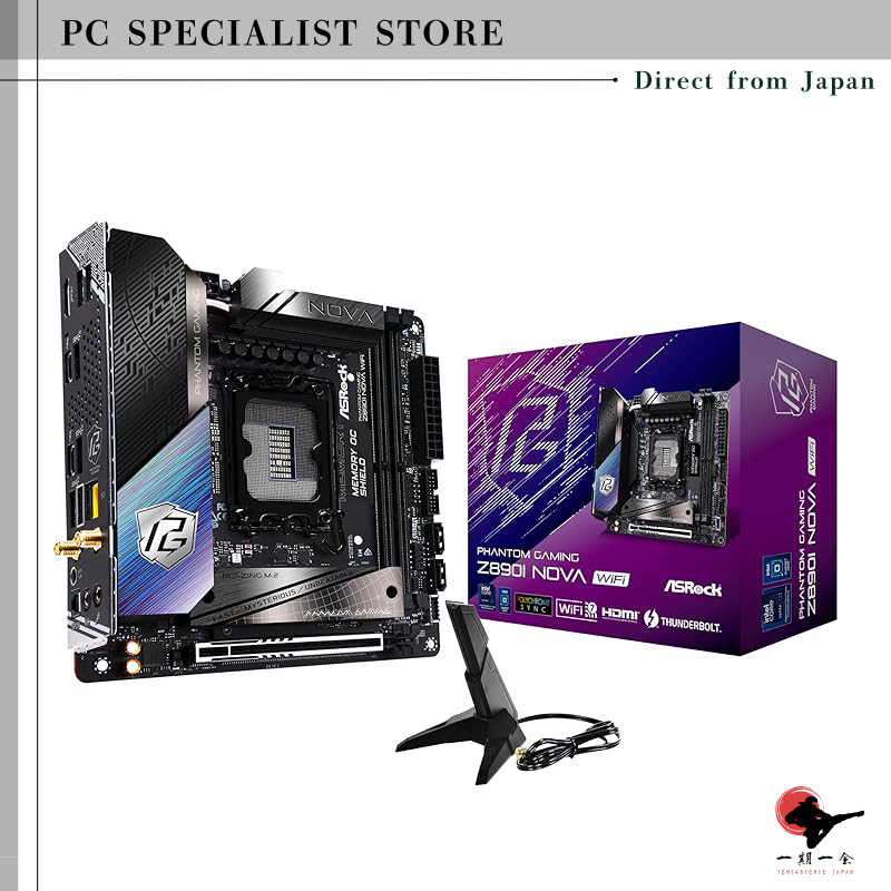 ASRock Motherboard Z890I Nova WiFi Compatible with Intel CPU Core Ultra ...