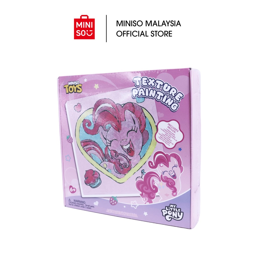 MINISO MY LITTLE PONY Lukisan Tekstur (2 Model Campur) (B) | Texture ...