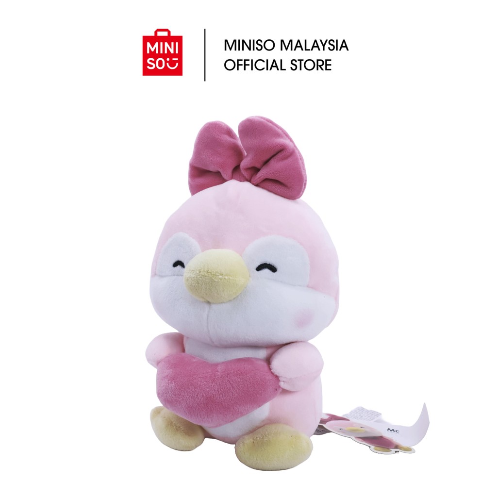 MINISO Patung Lembut 20cm Mini Family (Penguin Pendy Hati Merah Jambu ...