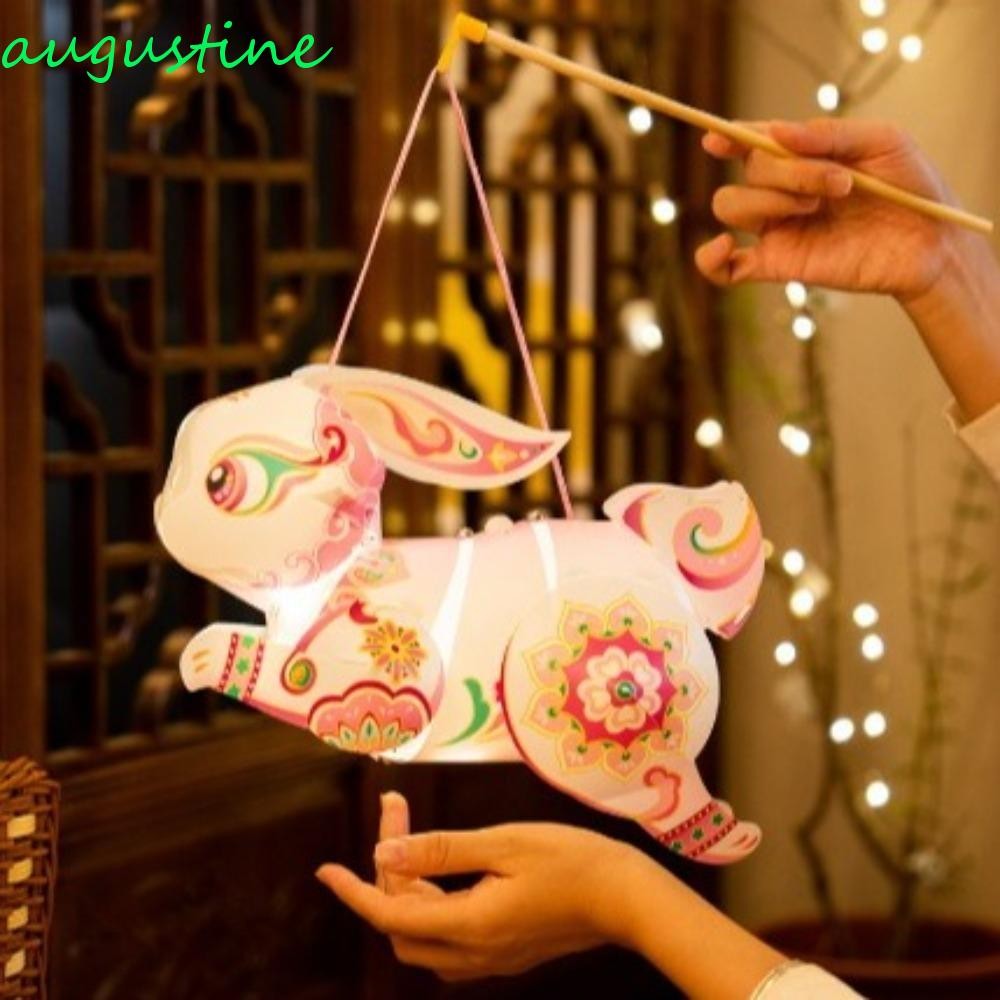 AUGUSTINE Rabbit Lantern, Flying Rabbit Cartoon Handheld Rabbit Lantern ...