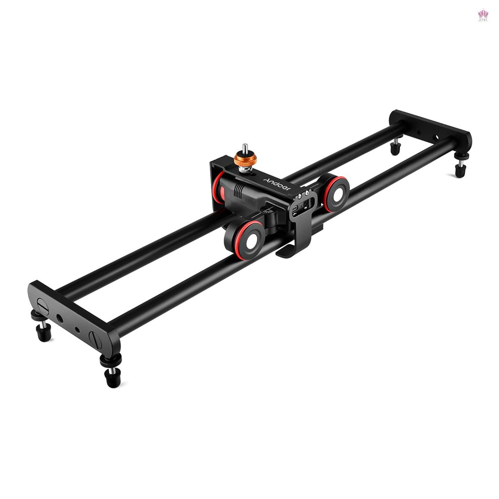 Andoer Slider Kit Auto Dolly + Rail Dolly Slider With 3-wheel Kit With ...