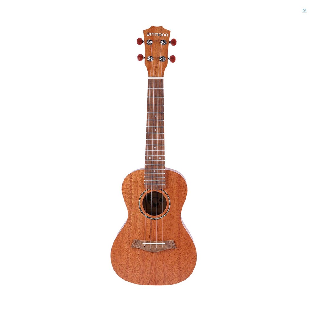 ammoon 21 Inch Acoustic Ukulele Kit Mahogany Plywood Ukelele with Gig ...