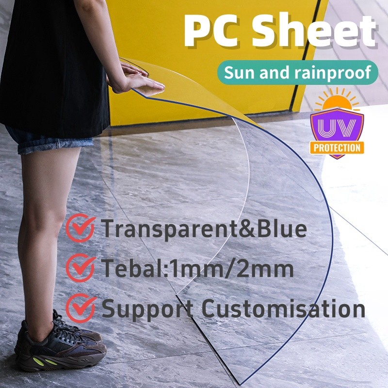 PC Flat Transparent Roof / Atap Cerah Lutsinar Rata 1mm Polycarbonate ...