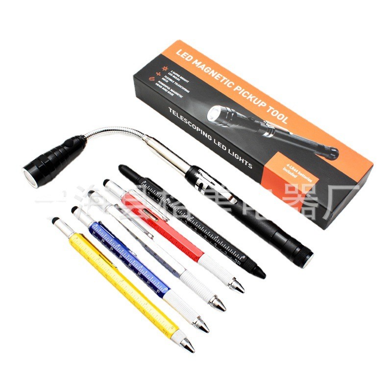 Magnetic Retractable Flashlight Tool 3led Hose Antenna Light Picker ...
