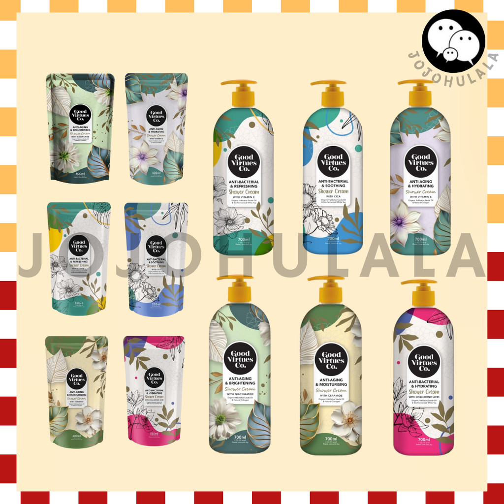 Good Virtues Co Body Wash Shower Sabun Mandi Gel Sabun Bottle Refill ...