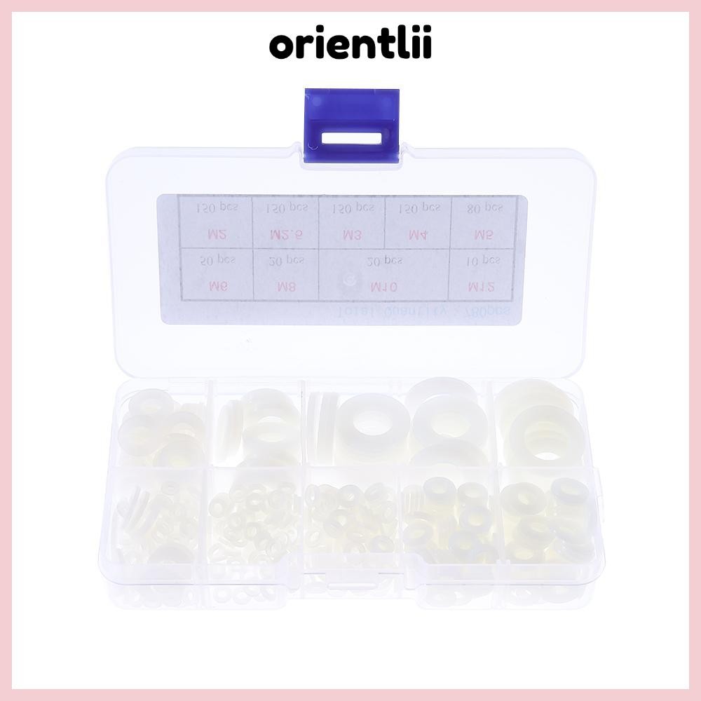 ORIENTLIIY 780Pcs Plastic Washers Spacers, 9 Sizes Round Nylon Washers ...