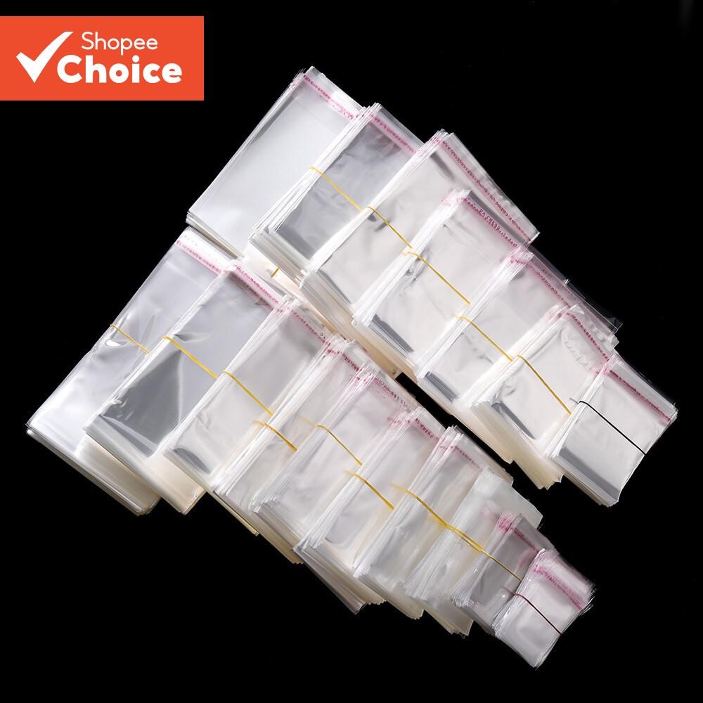 Thickened Transparent OPP Plastic Bags 100Pcs - 12-Wire Sealable for ...