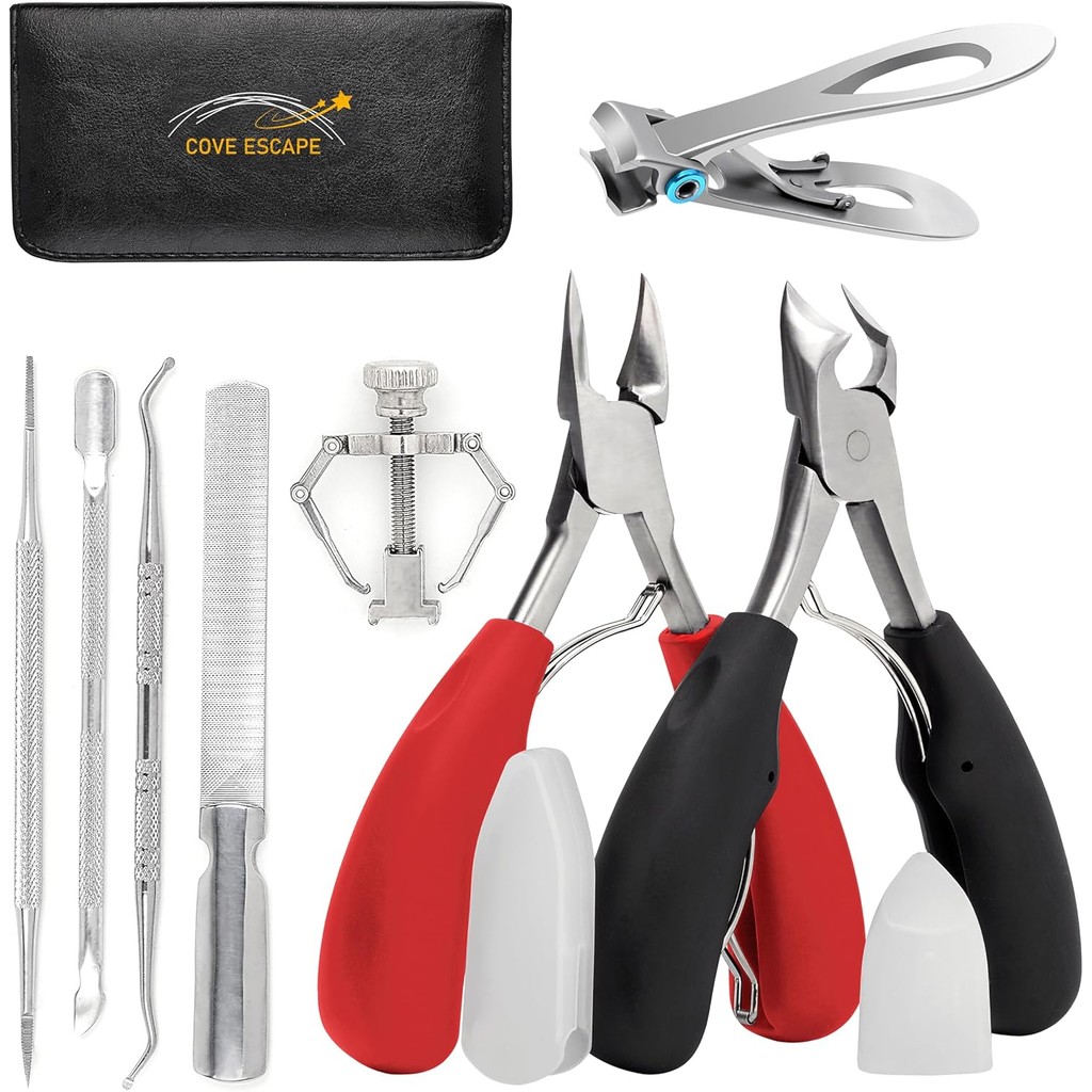 Toenail Clippers for Seniors Thick Toenails- Heavy Duty Podiatrist ...