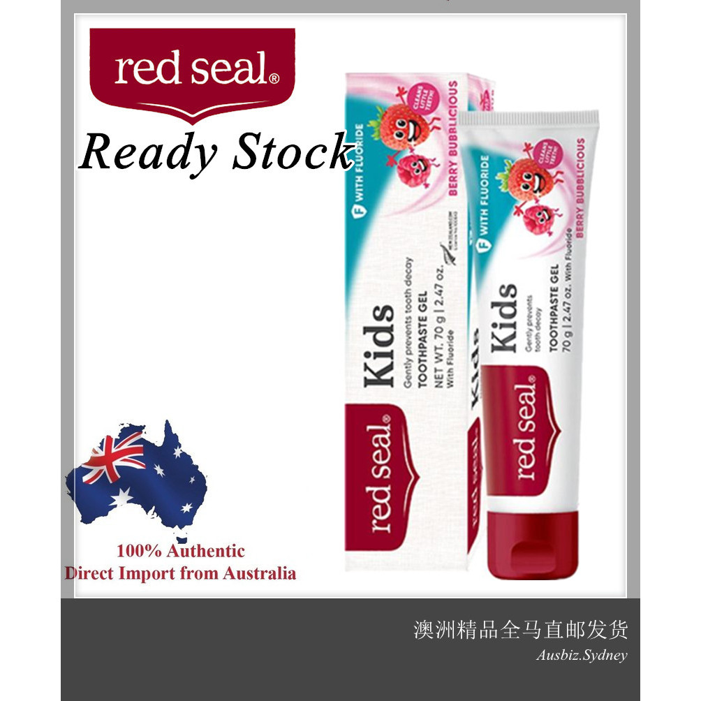 [Ready Stock EXP: 03/2028] Red Seal Kids Toothpaste Gel Gently Prevent ...