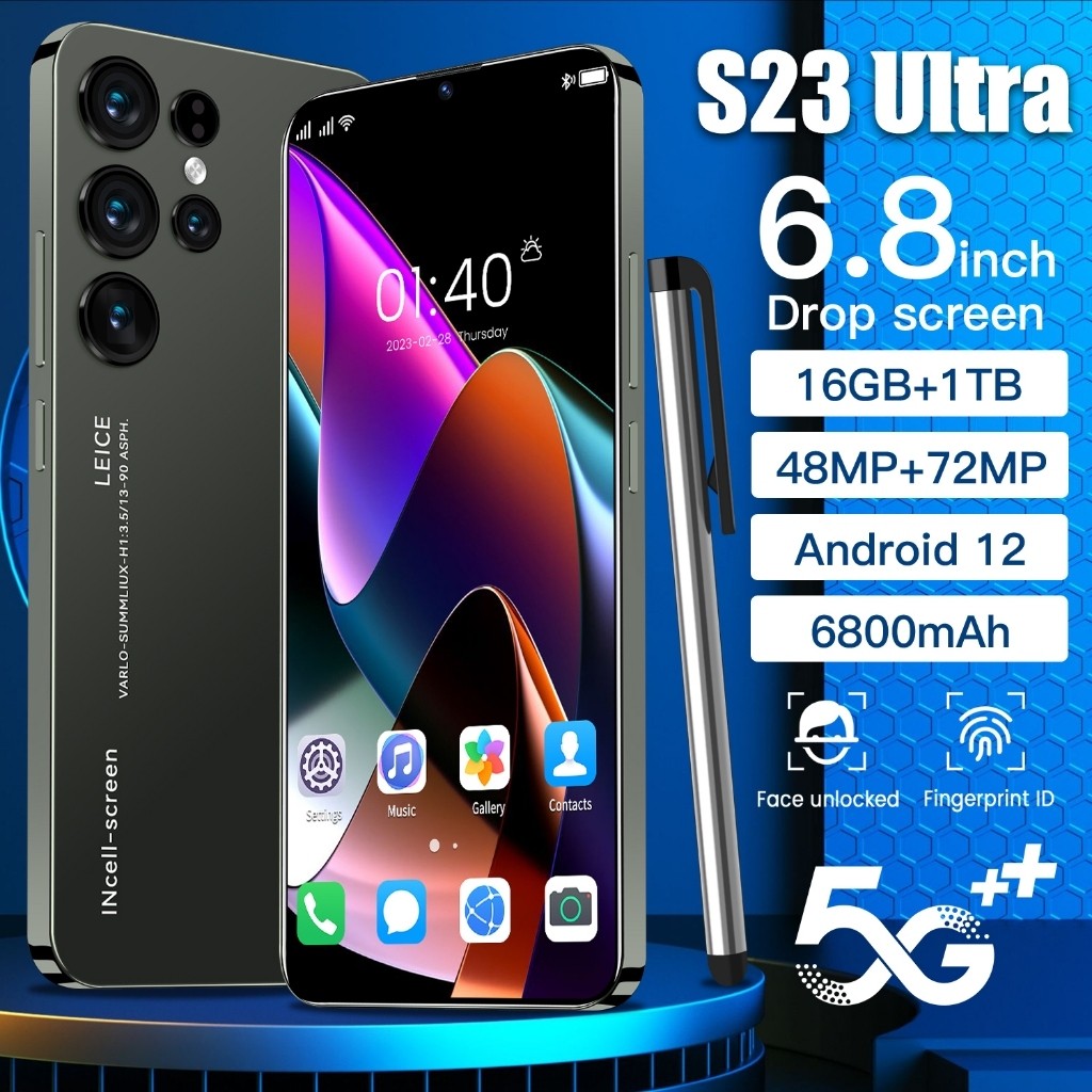 New Generation Of imitate Samsung S23 Super Smartphone Ultra16GB RAM ...