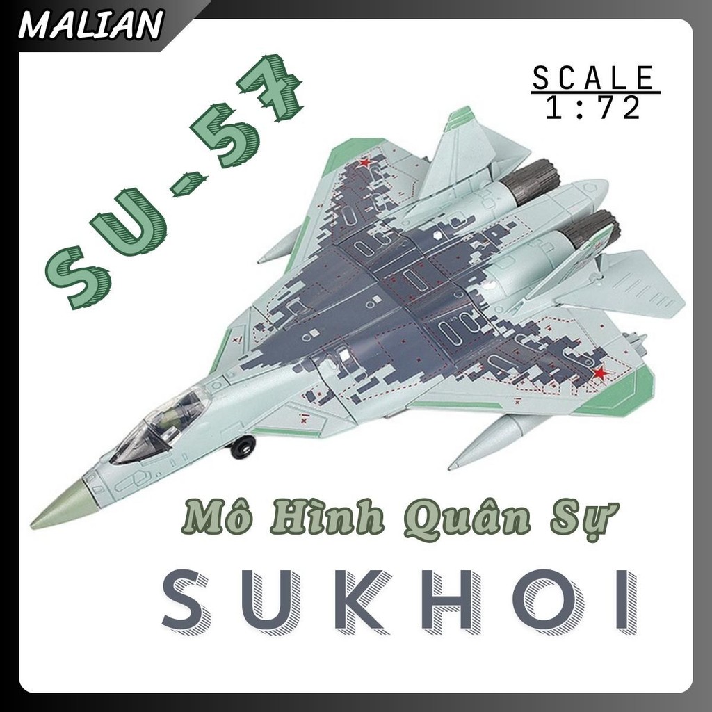Military Model SUKHOI SU-57 Fighter Plane 1:72 Scale | Shopee Malaysia