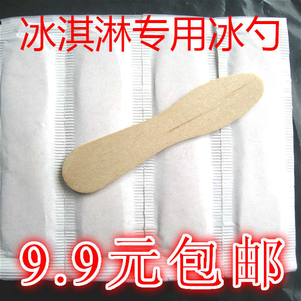 Disposable Popsicle Stick Edible Dessert Spoon Ice Cream Scoop Ice ...