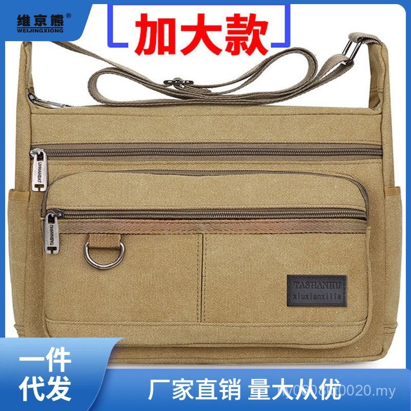 Large Capacity Construction Site Messenger Bag Tool Bag Travel Extra ...