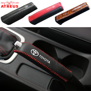 Toyota Car Leather Handbrake Cover Automobile Gear Handbrake Protective ...