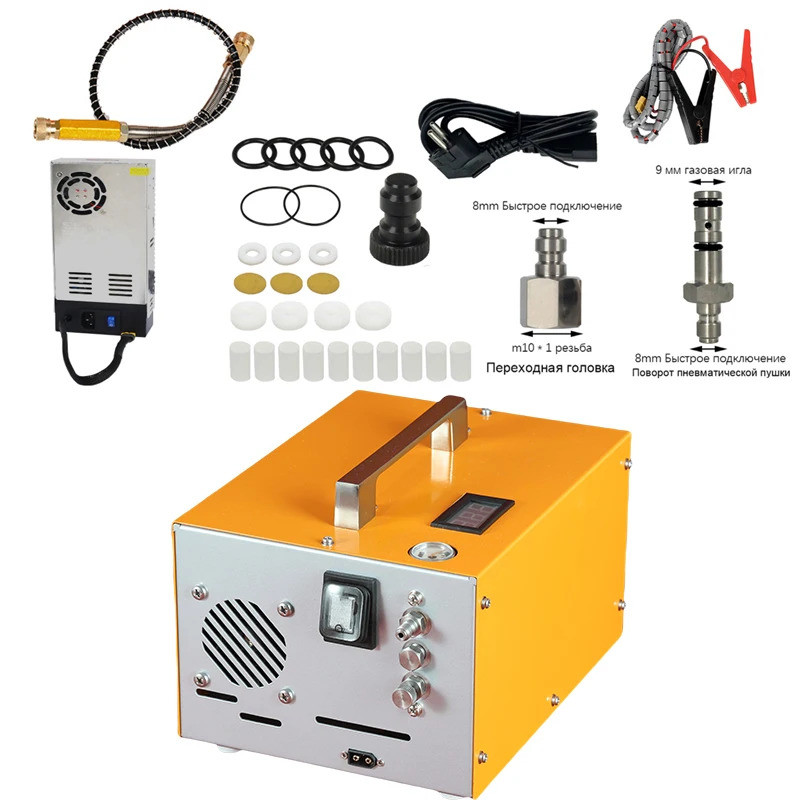 Air gun high-pressure inflator for PCP diving bottle inflator 12V/110V ...