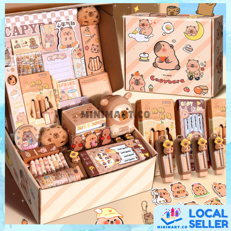 Luxury Capybara Stationery Sets for Kindergarten Student Goodies School ...