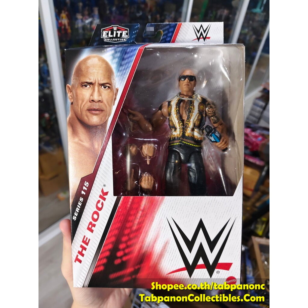 [2025.03] WWE Elite 115 The Rock Action Figure | Shopee Malaysia
