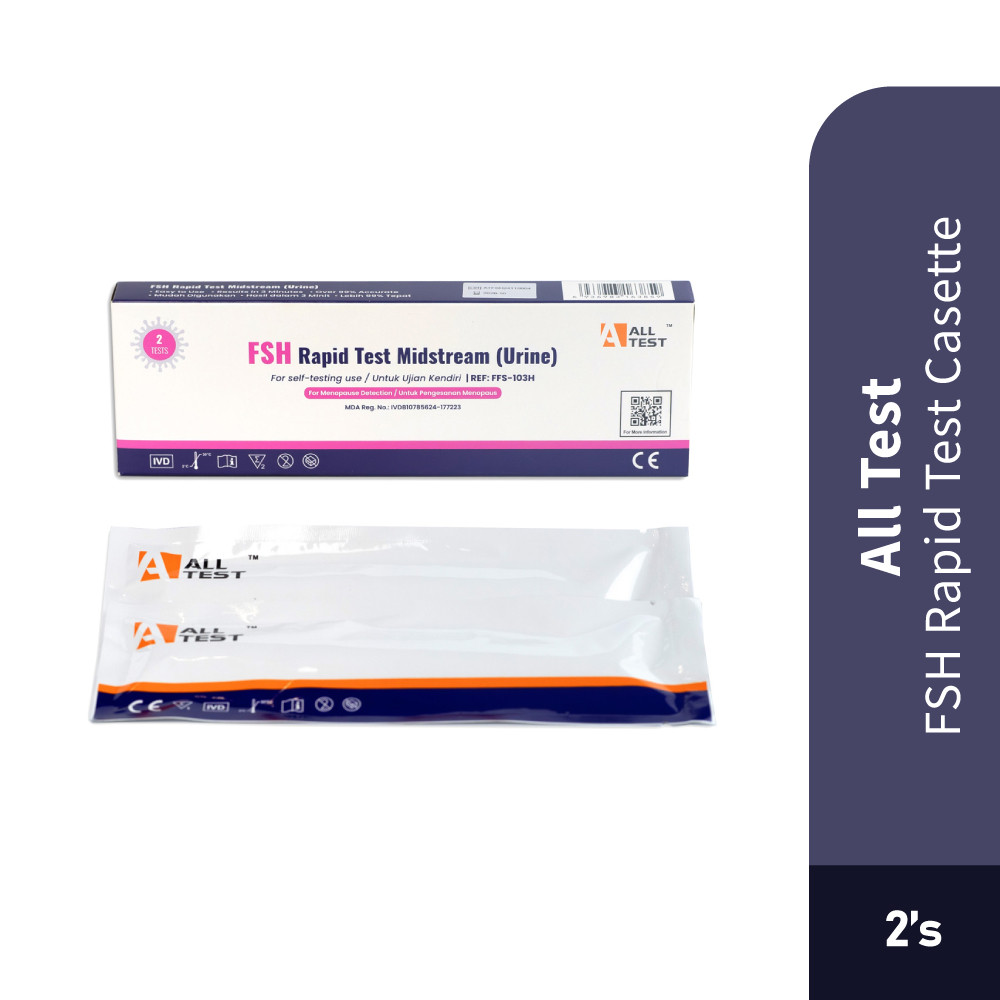 ALLTEST FSH Rapid Test Casette 2 Test Kit, Menopause Test Kit, Urine ...