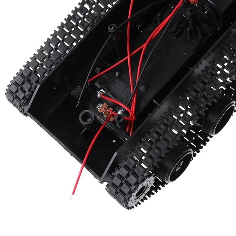 Rc Tank Smart Robot Tank Car Chassis Kit Rubber Track Crawler For ...
