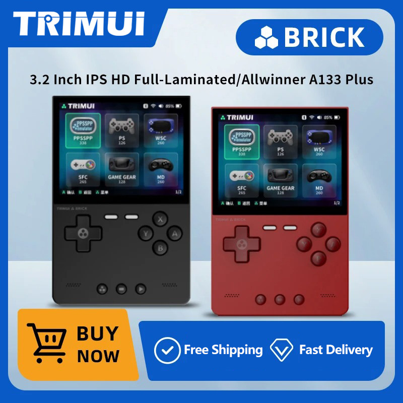 Trimui Brick Game Console Game 3.2 Inch IPS Screen Linux OS 3000mAh ...