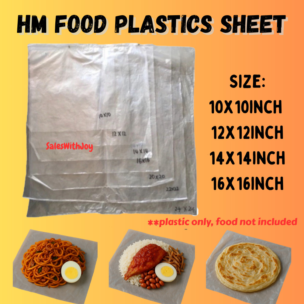 【SalesWithJoy】 HM Cap Bunga Plastic Plastik Tahan Panas Bungkus Roti ...