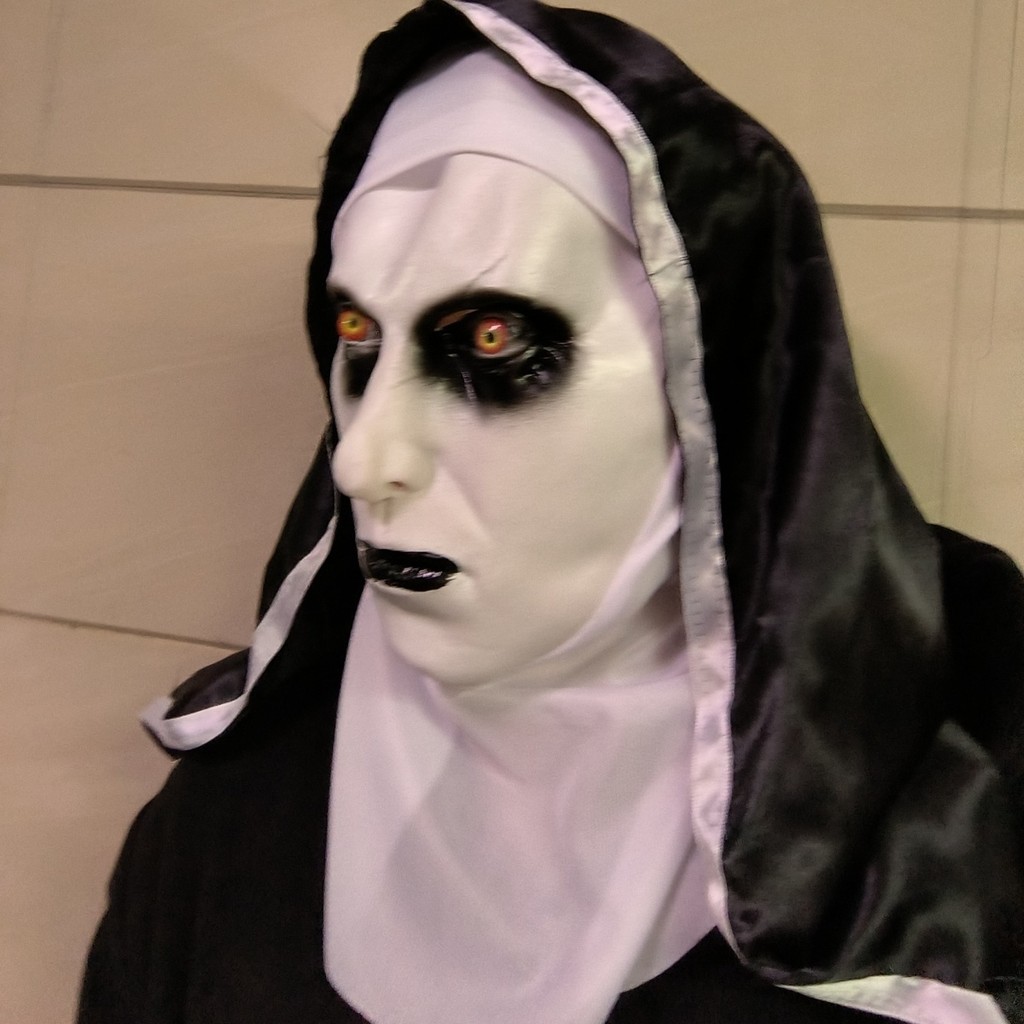 Recruiting Spirits 2 Ghosts Nun Mask Halloween Horror Scary Scary ...