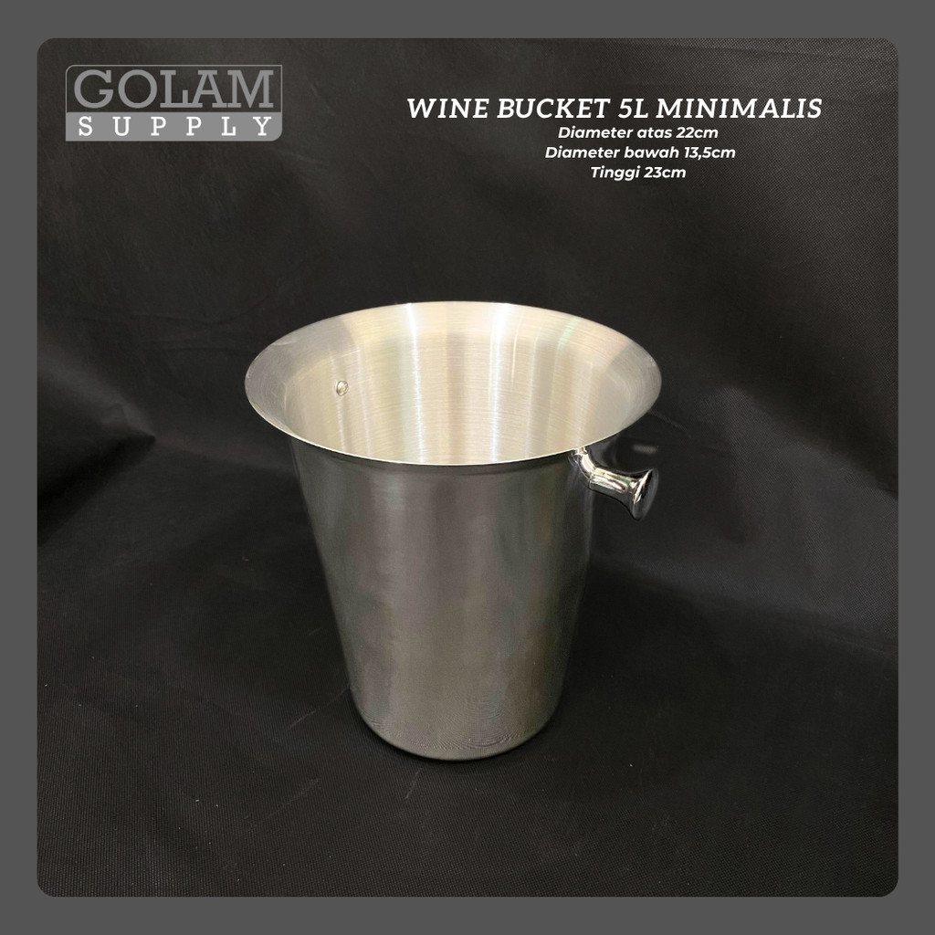 Champagne bucket bucket / wine bucket 5L / ice bucket / stainless ...