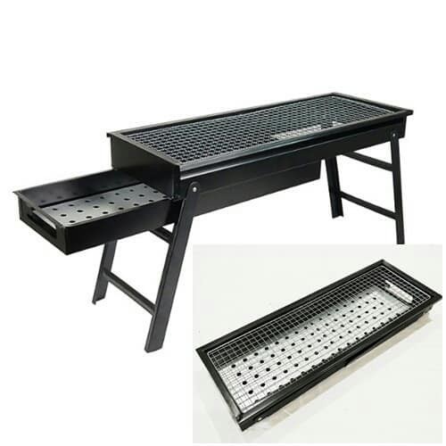 60cm Portable Foldable BBQ Grill Folding Barbecue Camping Picnic Pembakar Arang Batu BBQ ...