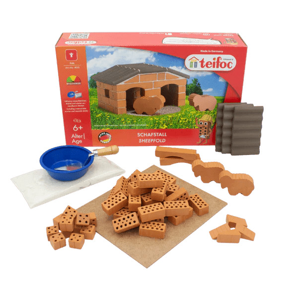 Teifoc Real Bricks Building Sets - Sheepfold | Shopee Malaysia
