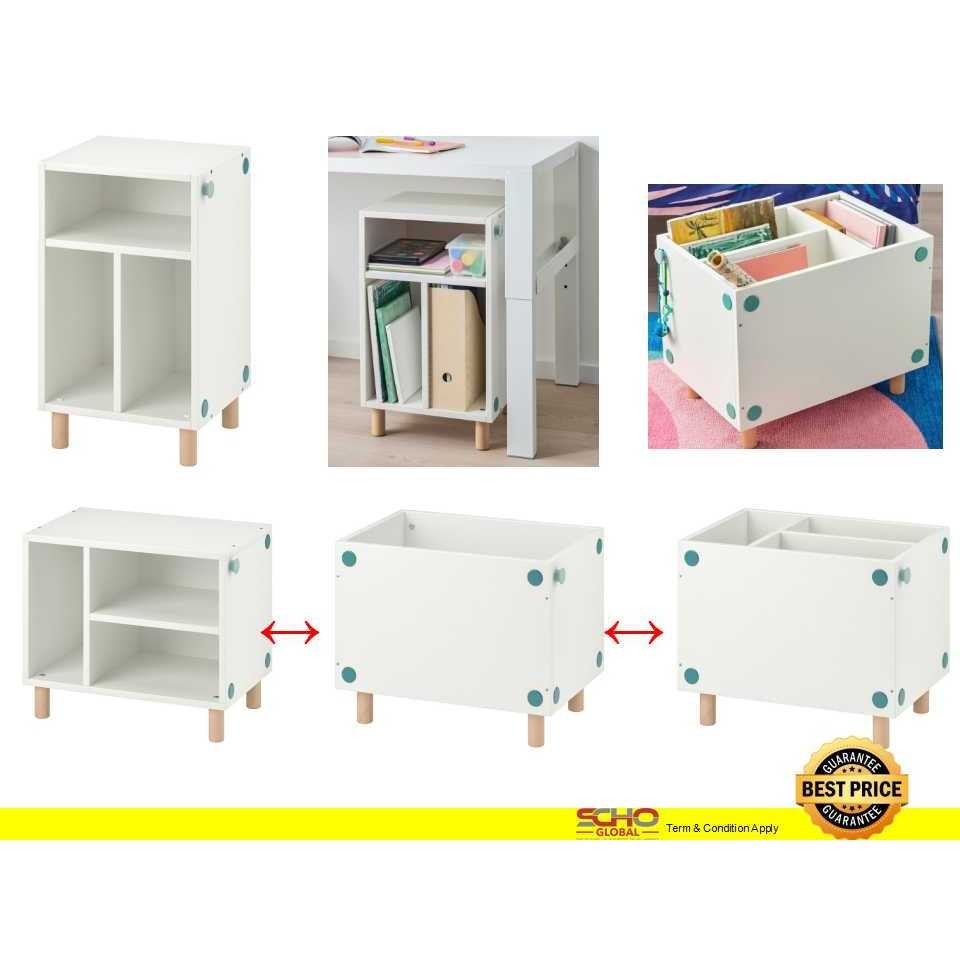 IKEA-SMUSSLA Bedside table/shelf unit, white | Shopee Malaysia