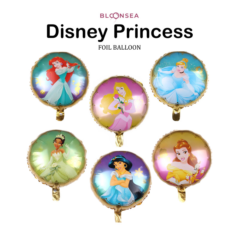 Disney Princess Balloons Foil Snow White Belle Cinderella Aurora Belon ...