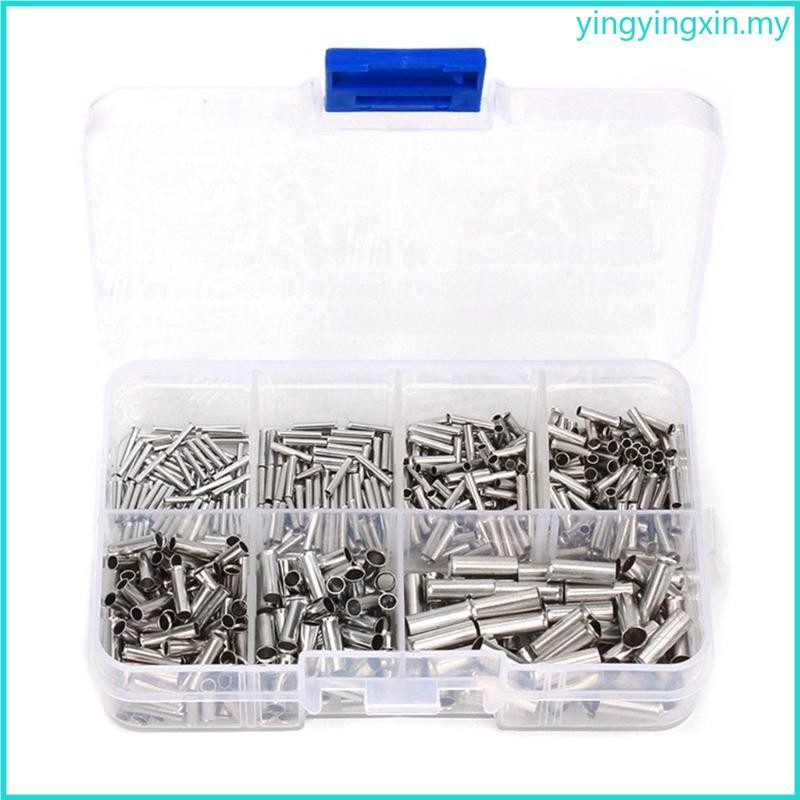 YIN Pack of 600 Wire End Ferrules Uninsulated Cable Sleeves Ferrules ...