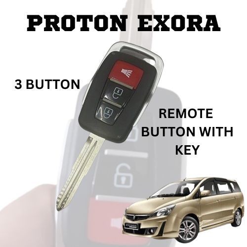 Proton Exora Key Remote Casing With 3 Button Alarm Remote Control ...