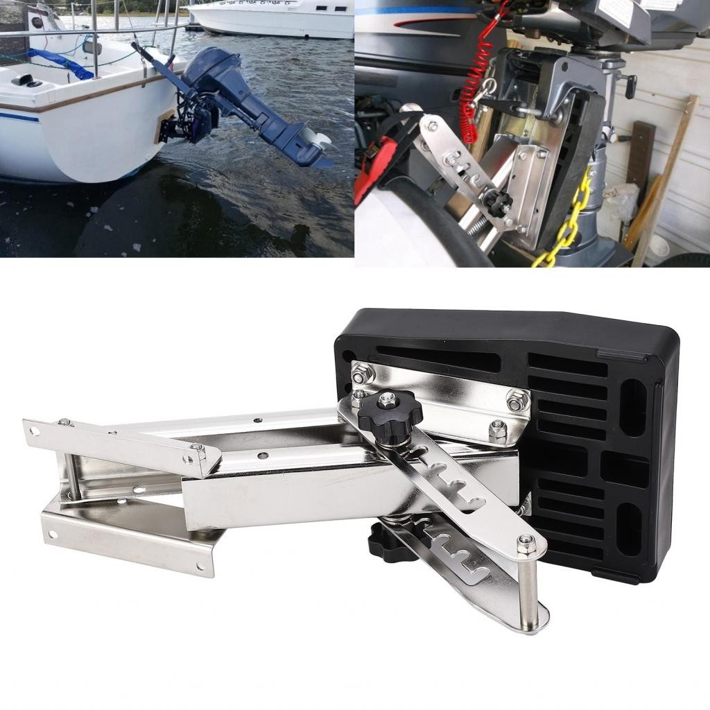 Cloudshop Outboard Bracket Motor Mount Boat Stand 304 Stainless Steel ...
