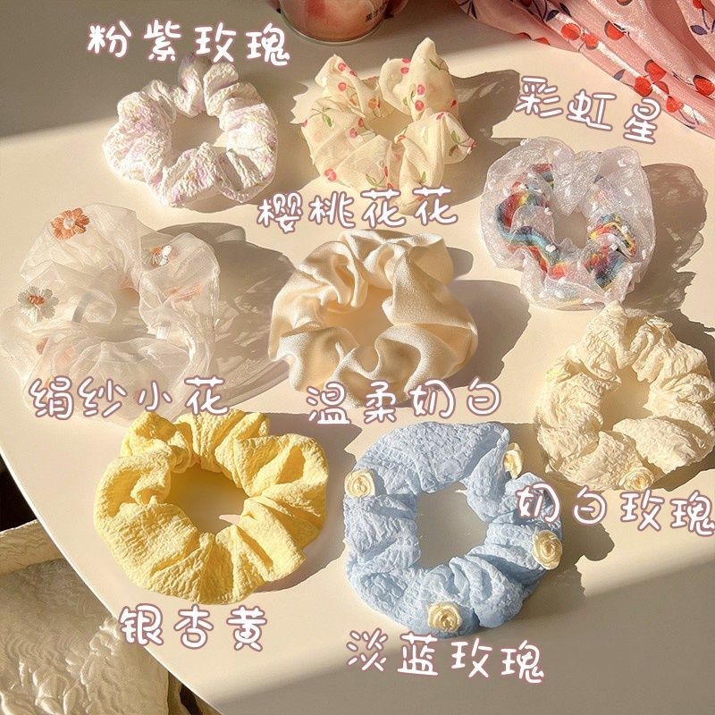 Ikatan Rambut Gaya Korea 2025 Model Baharu | Ikatan Rambut Scrunchie ...