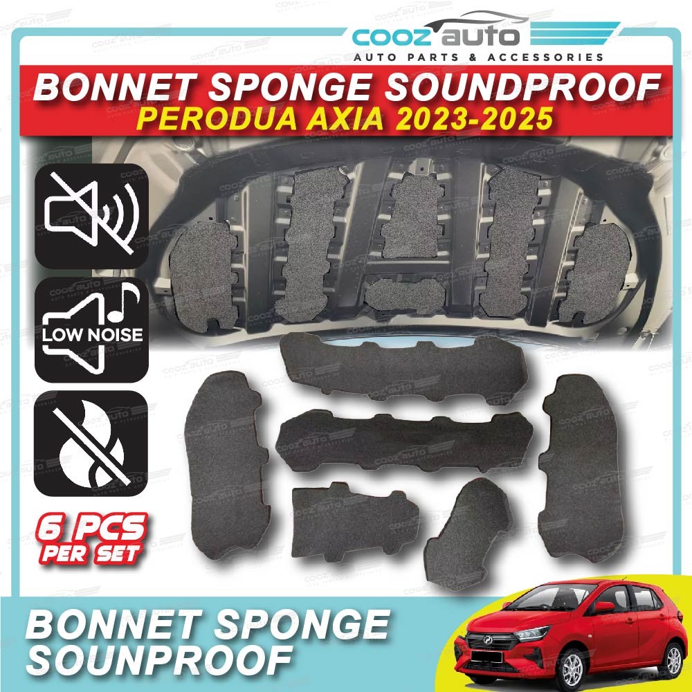Perodua Axia NEW 2023 - 2025 Front Bonnet Sponge Soundproof Cover ...
