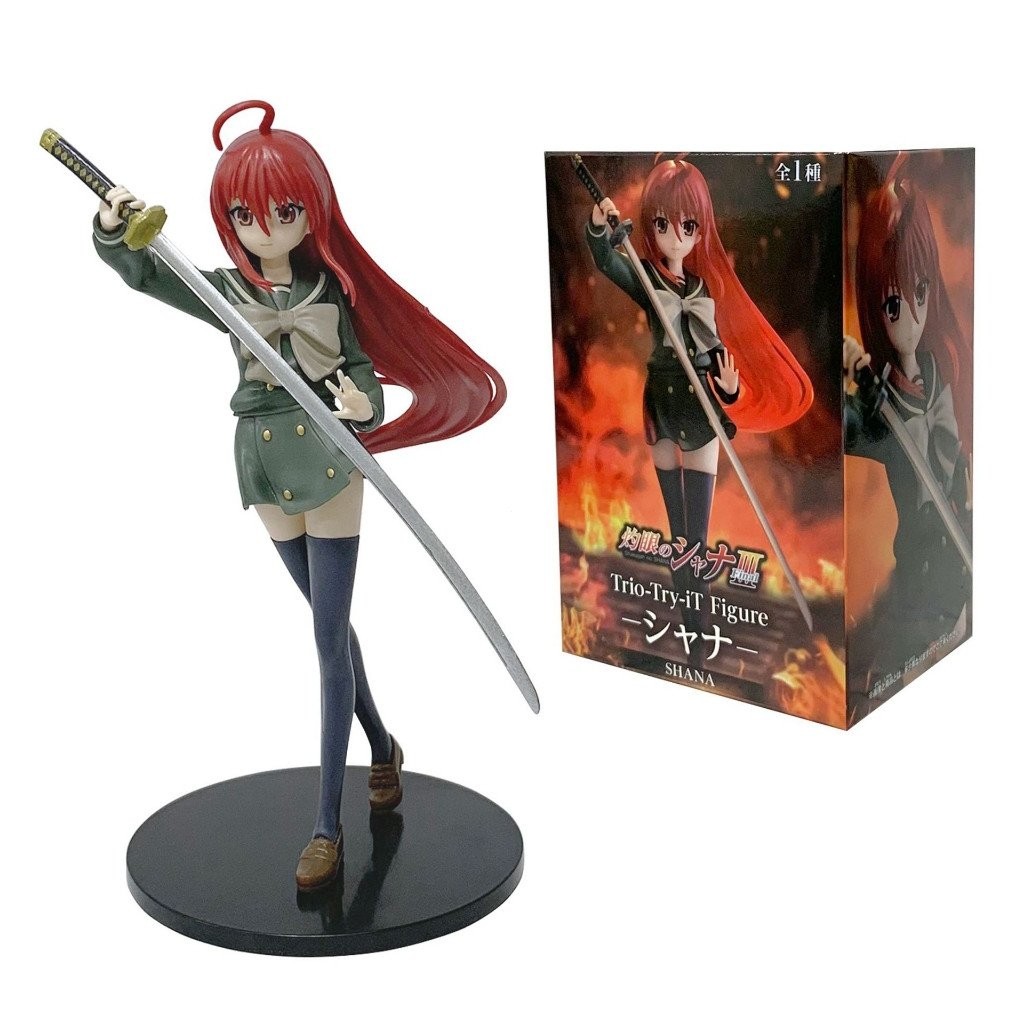 19cm Shana of the Blazing Eyes Anime Figure Red Hair Shana Killer Flame ...