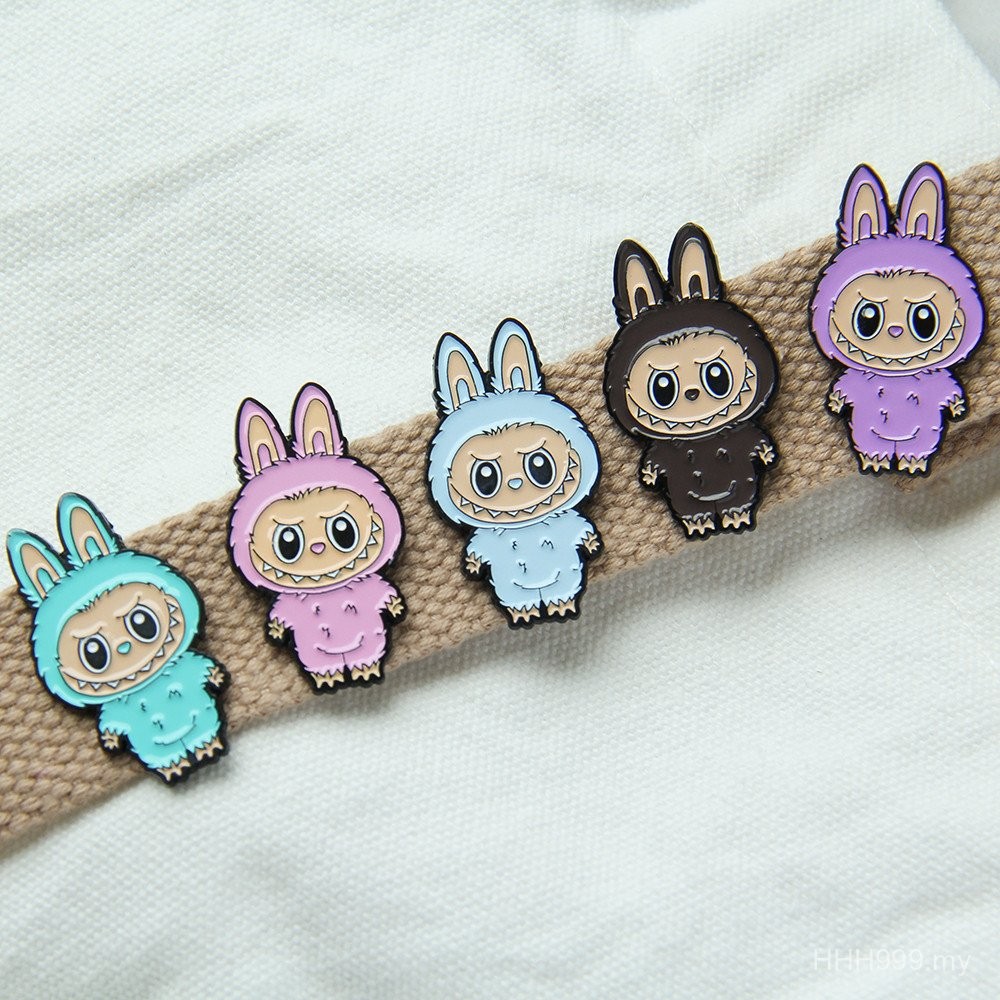 New Product labubu Merchandise Metal Brooch labubu Small Badge popmart ...