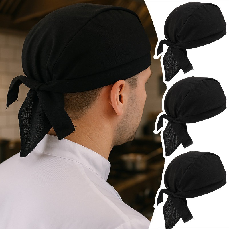 Kitchen Hotel Breathable Dustproof Chef Pirate Hat BBQ Restaurant ...