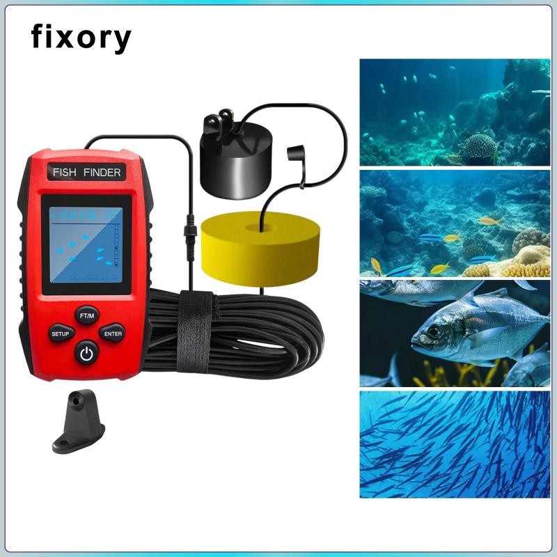 fixory Portable Fish Finder Accurate Fish Depth Finder for Kayaks Sea ...