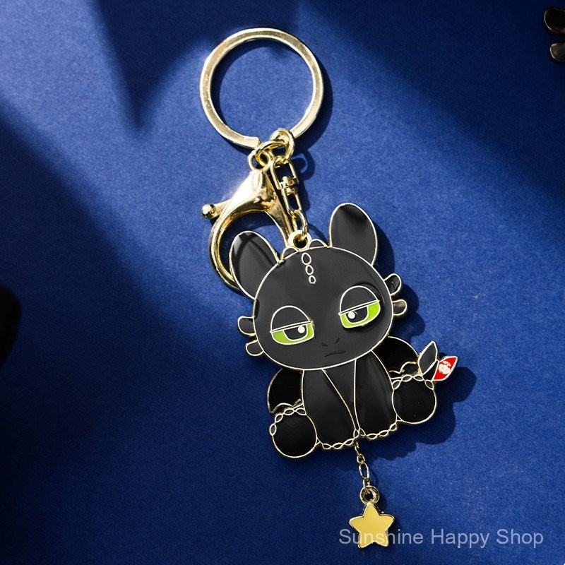 How to Train Your Dragon Toothless Pendant Keychain Night Sha Cute ...