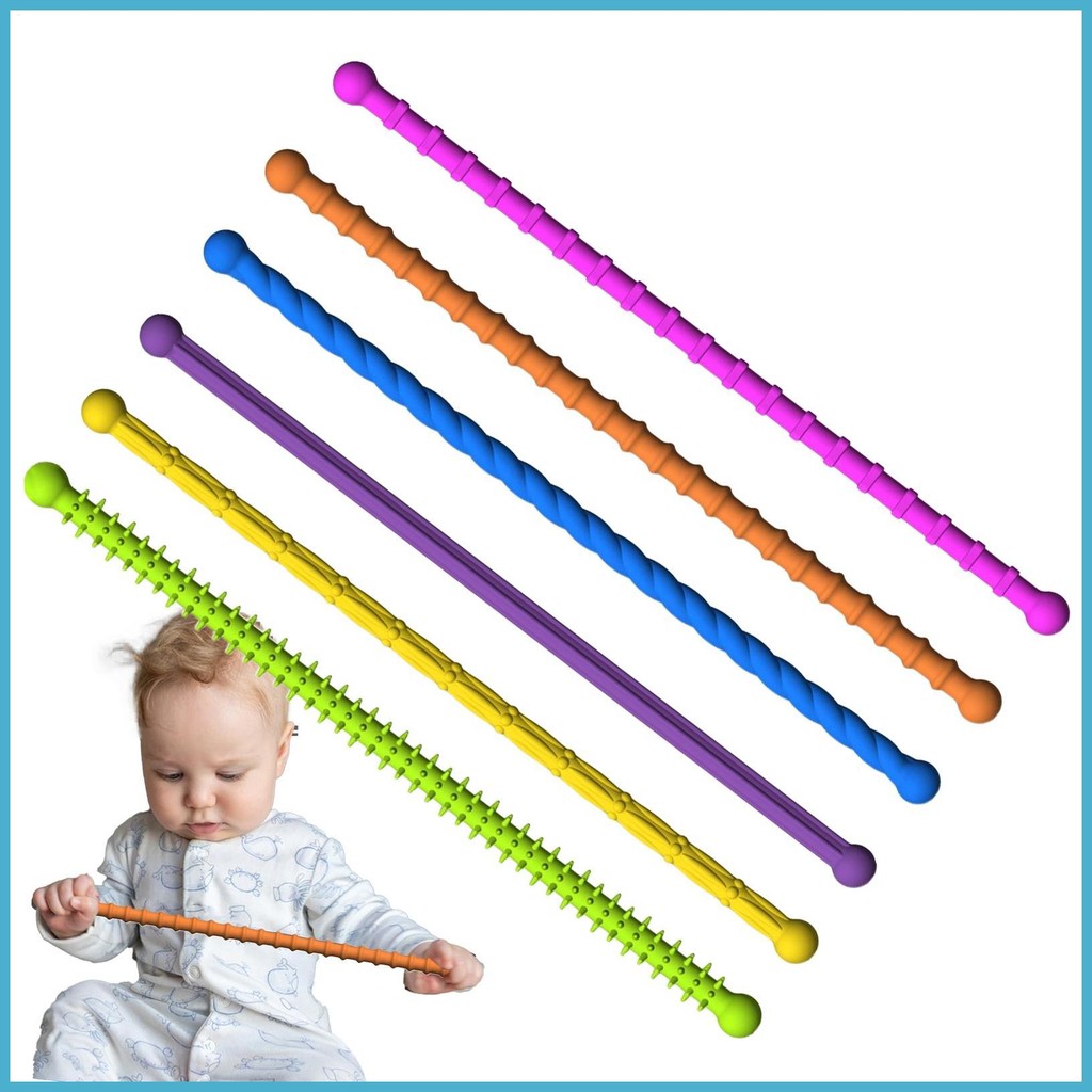 Tactile Sensory Toys 6 Pieces Kids Tactile Sensory Toy Noodle Texture ...