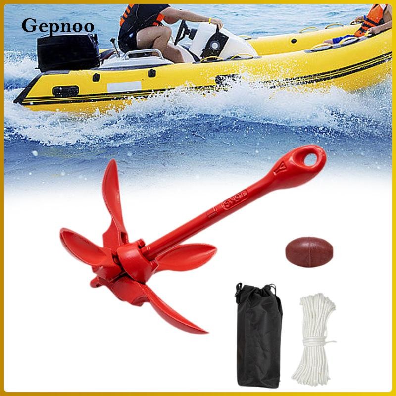 Gepnoo Folding Grapnel Anchor Folding Marine Anchor for Inflatable ...