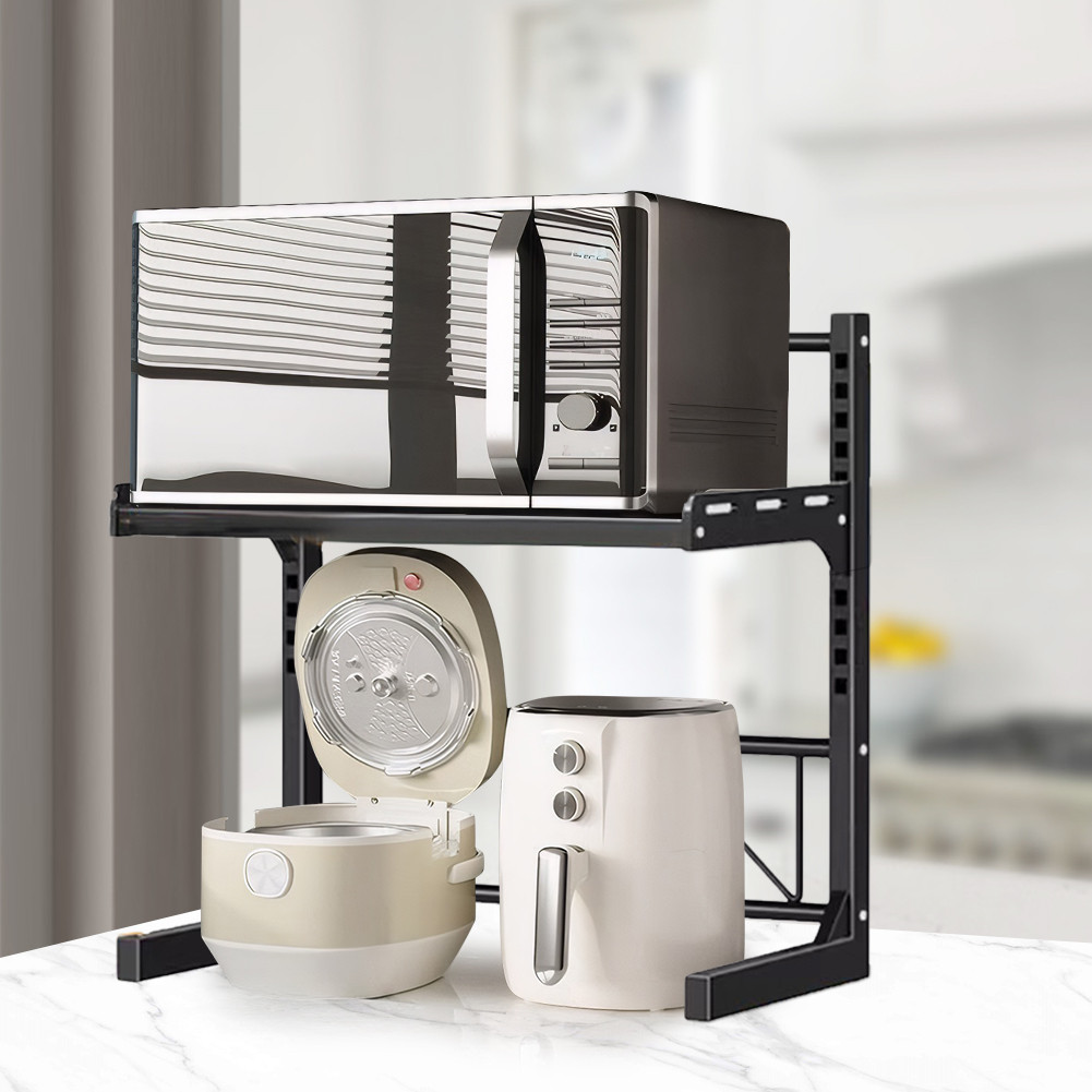 2/3 Tier Expandable Microwave Rack Heavy Duty Extendable Microwave ...