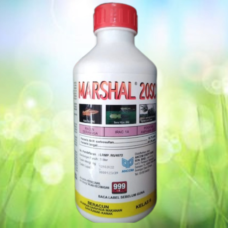 [ORIGINAL] 1L MARSHAL 20SC ANCOM Racun Serangga Thrips / Furadan air ...
