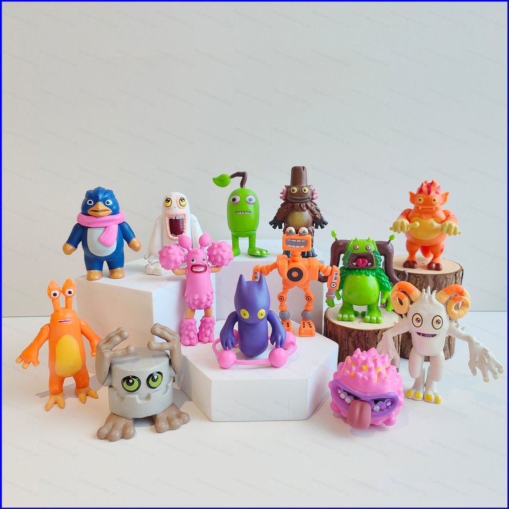 SQ3 13pcs My Singing Monsters Action Figure Ghazt Noggin Mammott Pango ...