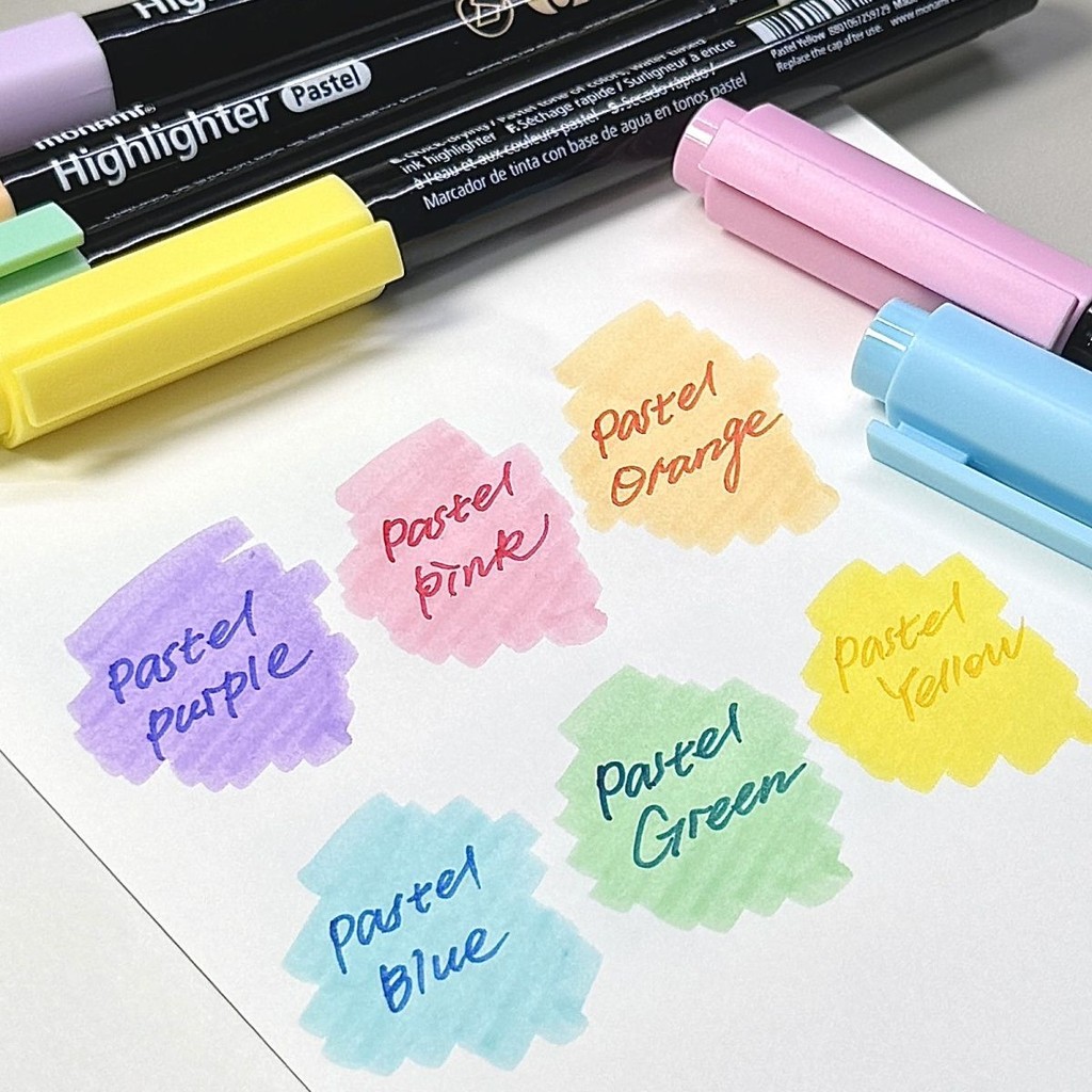 Monami monami Highlighter 601 Soft Style Marker Stroke Key Notes ...