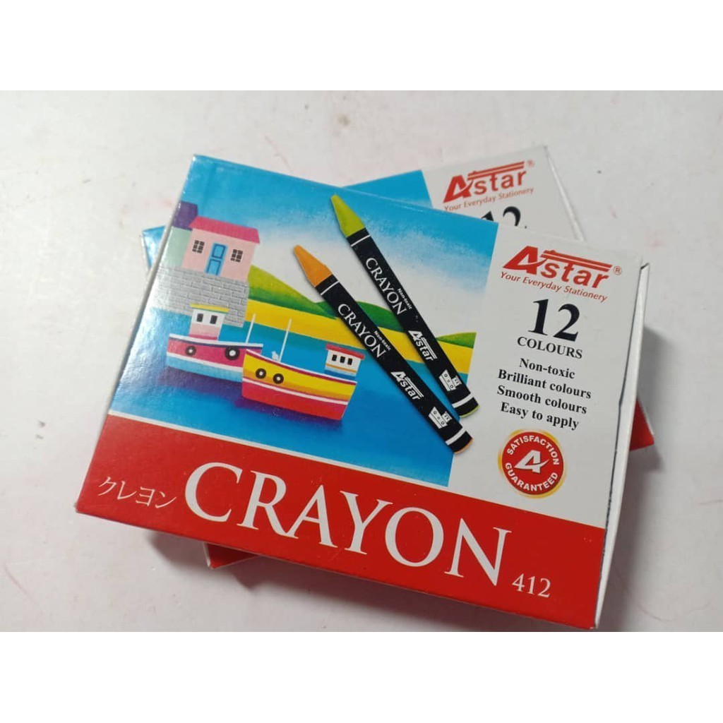 ASTAR 412 CRAYON /Krayon /12色蜡笔 (12 COLOUR ) | Shopee Malaysia