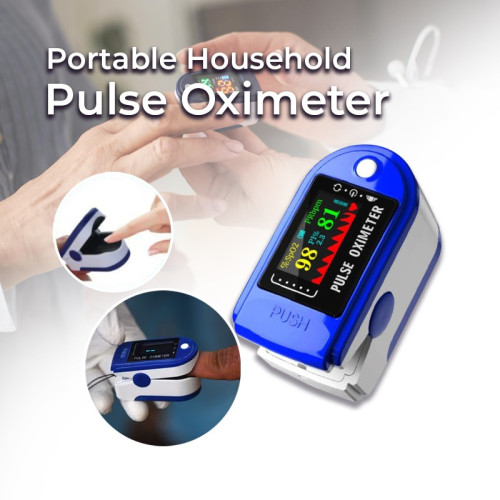 Portable Oximeter Finger Pulse Rate Perfusion Index SPO2 Blood-oxygen ...