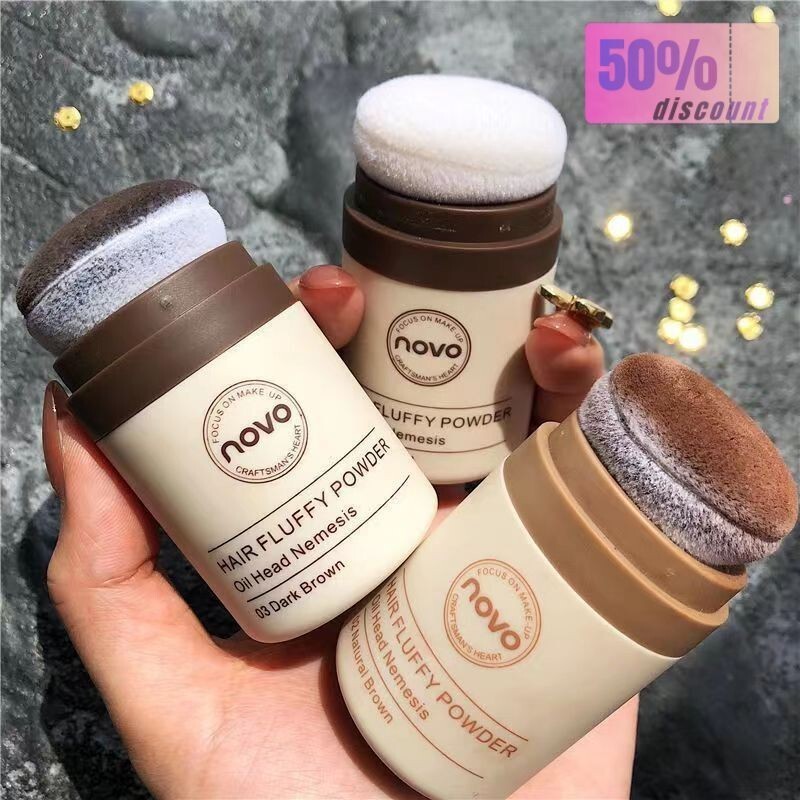 NOVO Oil Head Artifact Puff Powder Hair Oil Control Puff Powder bangs ...